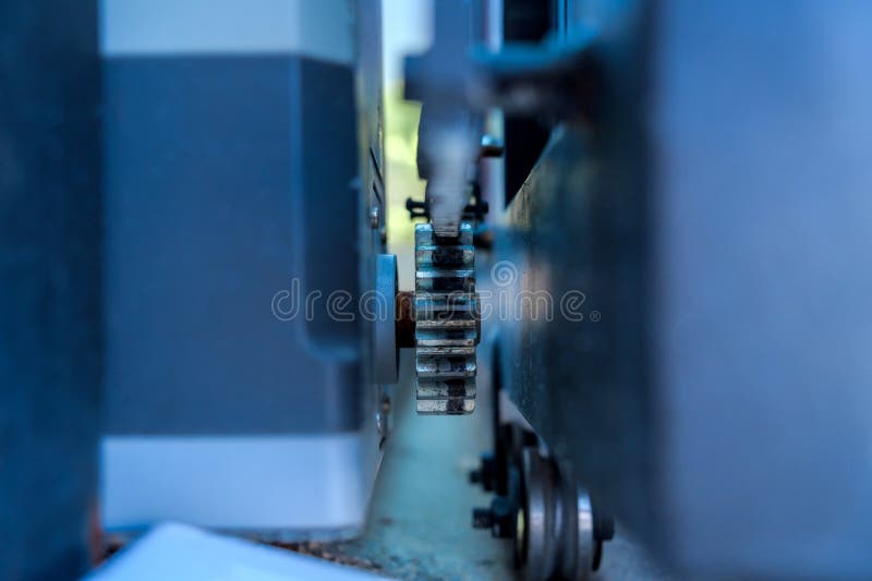 Automatic Sliding Front Gate at Modern Villa Stock Photo - Image of ...