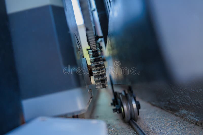 Automatic Sliding Front Gate at Modern Villa Stock Photo - Image of ...