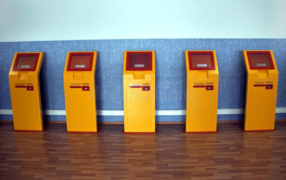 Automatic slot-machines. stock image. Image of finance - 6491043