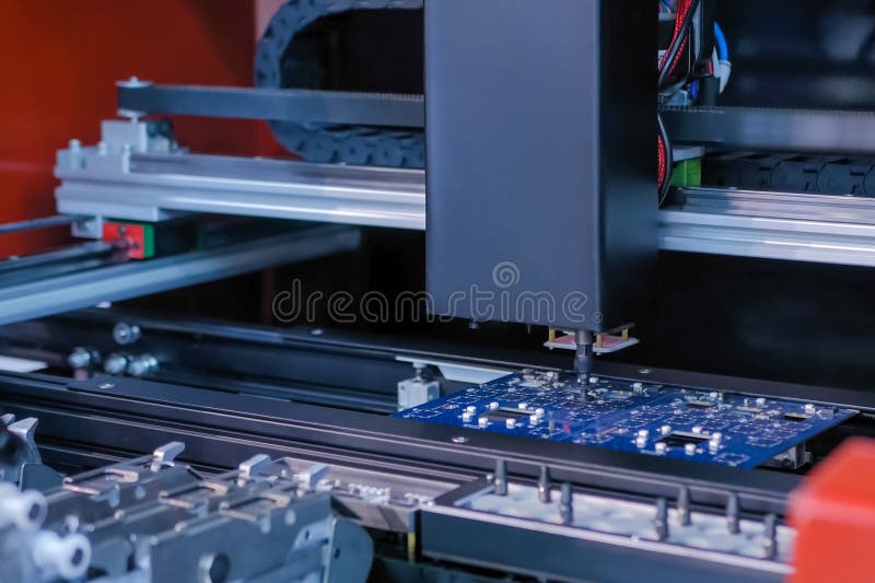Automatic SMD Pick and Place Machine Assembling Computer Circuit Board ...