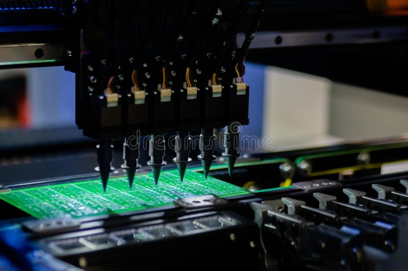 Automatic SMD Pick and Place Machine Assembling Computer Circuit Board ...