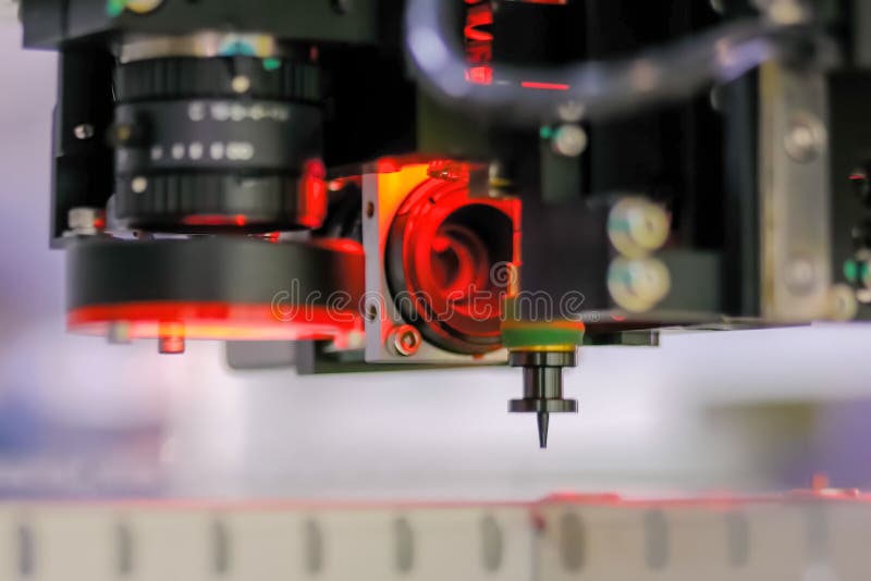 Automatic SMD Pick and Place Machine Assembling Computer Circuit Board ...