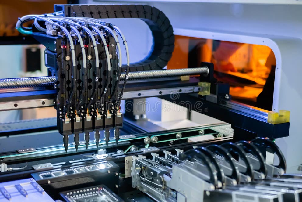 Automatic SMD Pick and Place Machine Assembling Computer Circuit Board ...