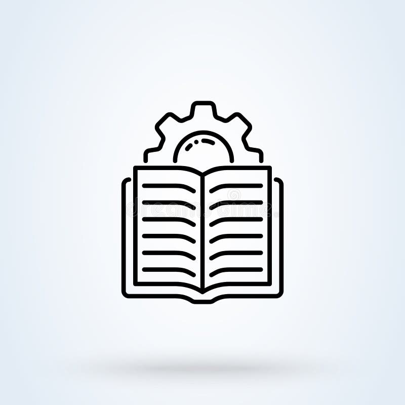 Automatic Solution Sign Line Icon or Logo. Machine Learning Process ...