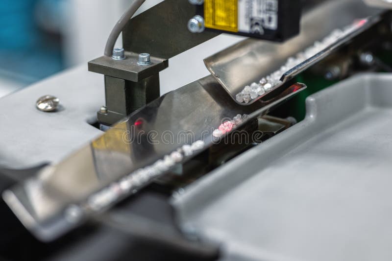 Sorting of diamonds stock image. Image of dealer, luxury - 123661957