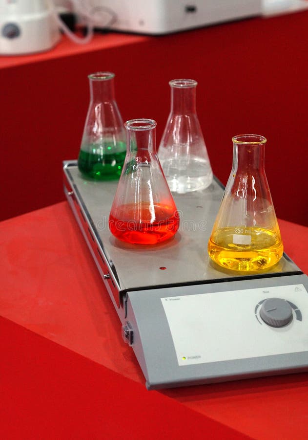 Automatic Stirrer Mixer Device in Laboratory, for Solution Liquid in ...