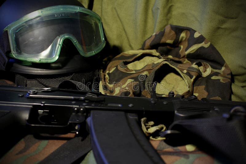 Automatic SWAT stock photo. Image of swat, goggles, safety - 56912084