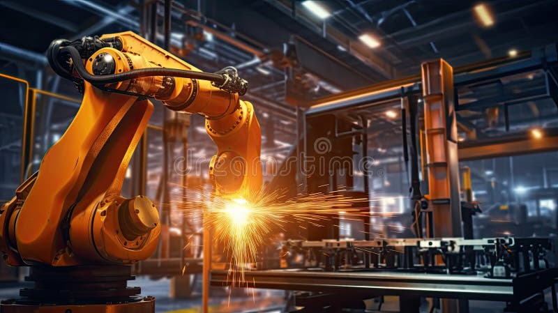 Automatic System of Industrial Robot Works Automatically in Smart ...