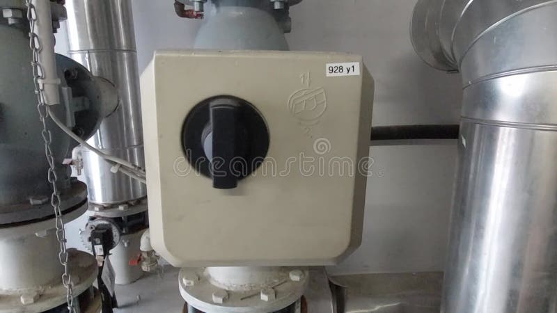 Automatic Tap from an Industrial Central Heating Stock Video - Video of ...
