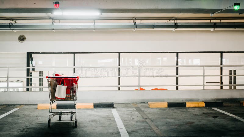 Automatic Technology Check for Empty Area of Car Parking in Shop Stock ...