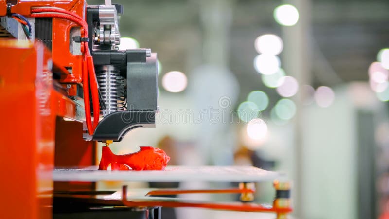 Automatic Three Dimensional 3D Printer Machine Printing Plastic Model ...