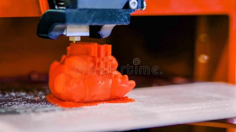 Automatic Three Dimensional 3D Printer Machine Printing Plastic Model ...