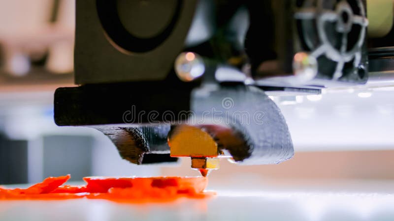 Automatic Three Dimensional 3D Printer Machine Printing Plastic Model ...