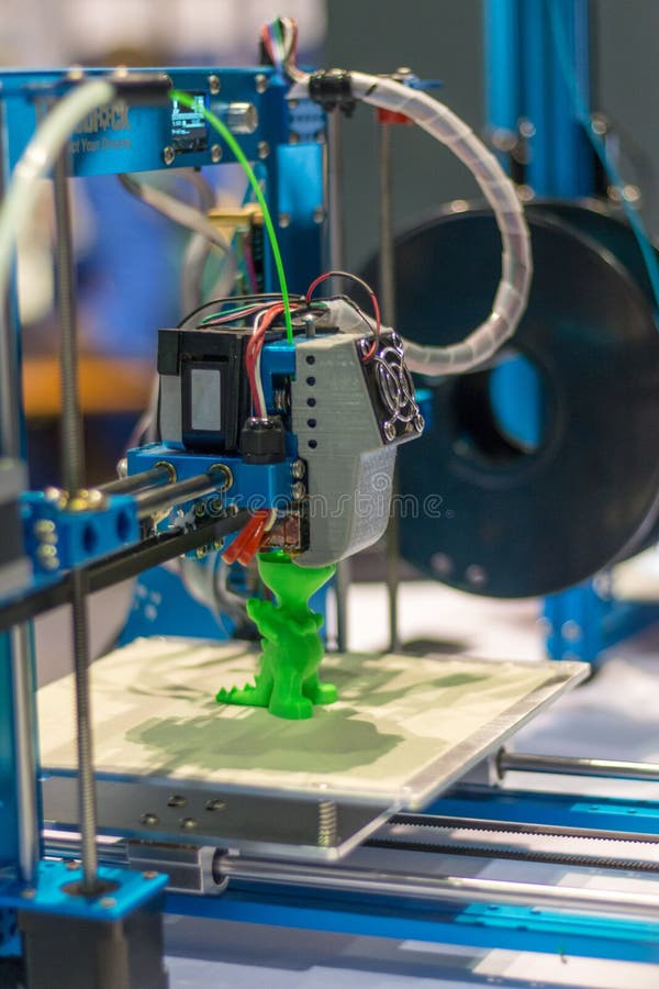 Automatic Three-dimensional 3d Printer Performs Product Creation. 3d ...