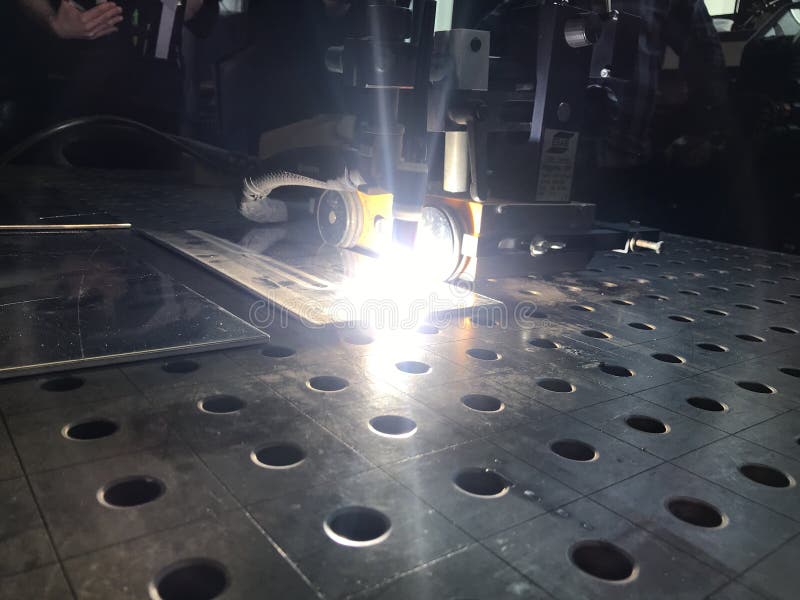 Automatic Tig Welding Cart. Stock Photo - Image of factory ...