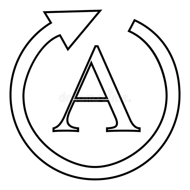 Automatic Translation Icon, Outline Style Stock Vector - Illustration ...