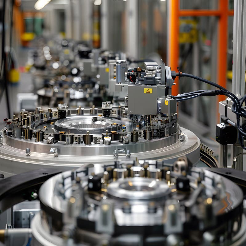 Automatic Transmission Assembly Line Stock Illustration - Illustration ...