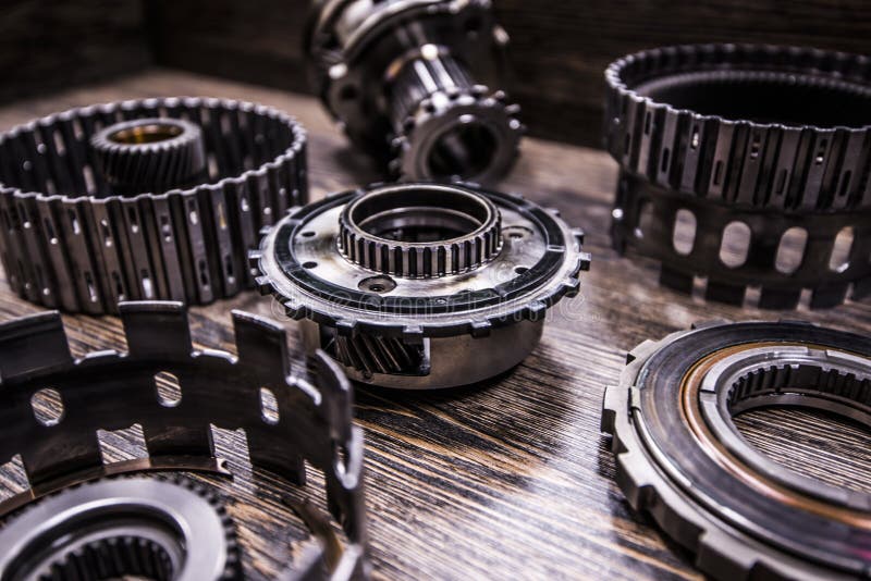 Automatic Transmission Components in Repair Shop Stock Image - Image of ...