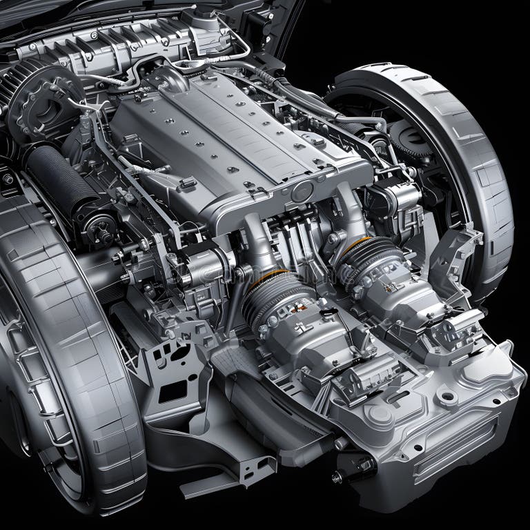 Automatic Transmission with Digital Control Unit. Stock Illustration ...