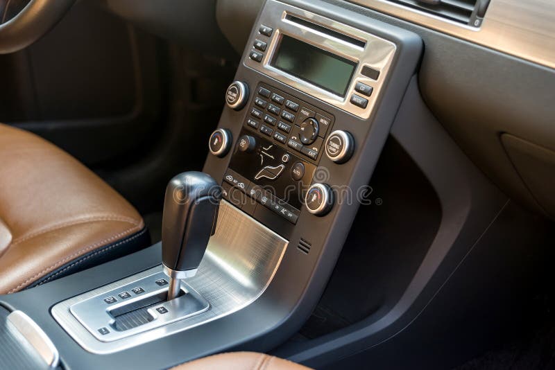 Automatic Transmission Gear, Car Interior Close Up Stock Image - Image ...