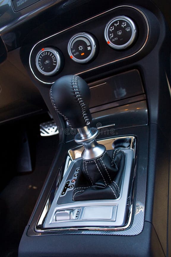 Automatic Transmission Gear Level Stock Photo - Image of black, level ...