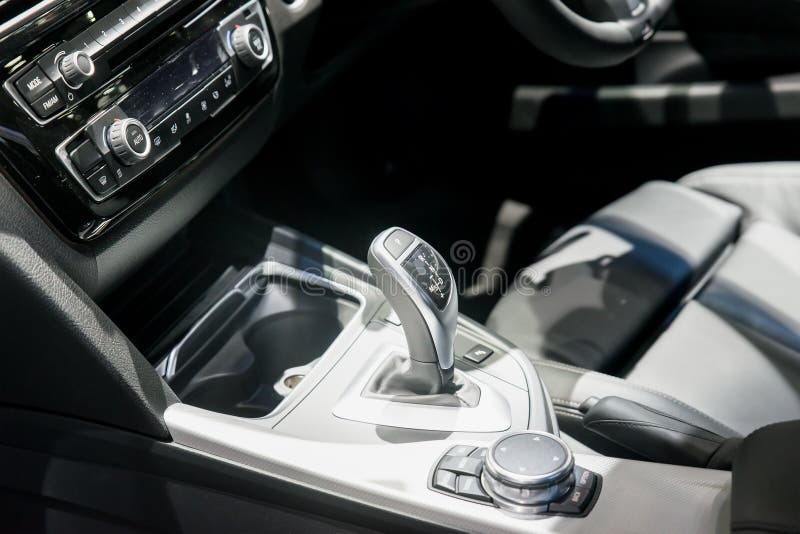 Automatic Transmission Gear Shift in Car Stock Image - Image of ...