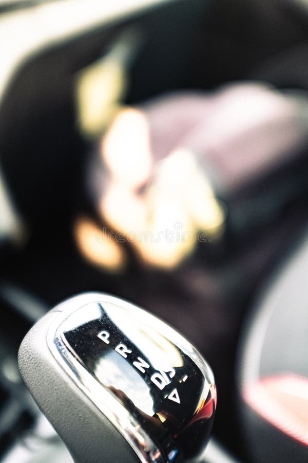Automatic Transmission Gear Shift with Letters Stock Image - Image of ...