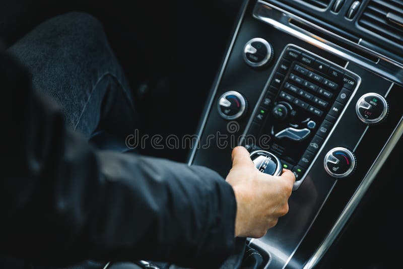 Automatic Transmission, Gearbox. Car Interior Stock Photo - Image of ...