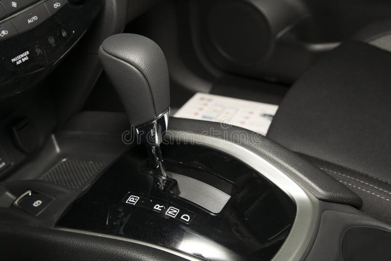 Automatic Transmission. the Interior of the Car Stock Image - Image of ...