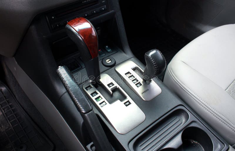 Automatic Transmission Lever Shift. Gear Shifter Stock Photo - Image of ...
