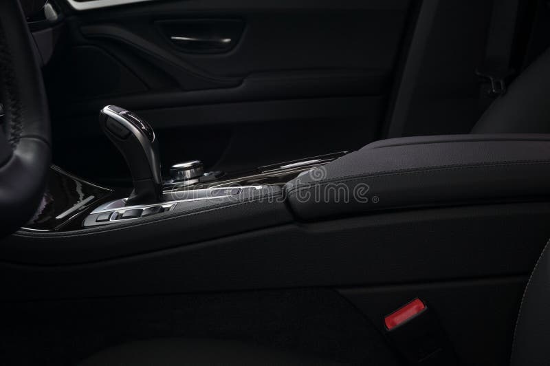 Automatic Transmission in Modern Car. Stock Image - Image of number ...