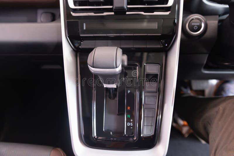 Automatic Gear Shift Has a Few Symbols for Drive Position Stock Photo ...