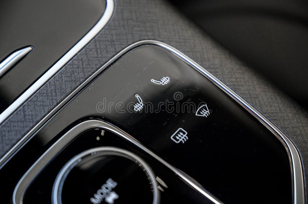 Automatic Transmission Selector in the Interior of a Modern Car Stock ...