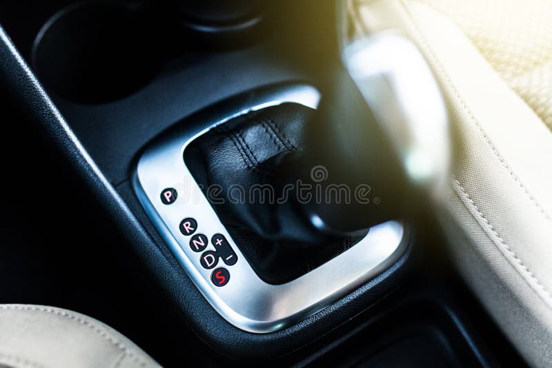 Automatic Transmission Stick in a Car Stock Photo - Image of park ...