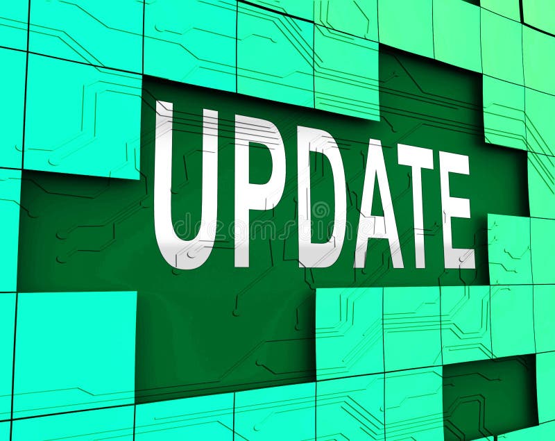 Automatic Update or Upgrade Process 3d Illustration Stock Illustration ...