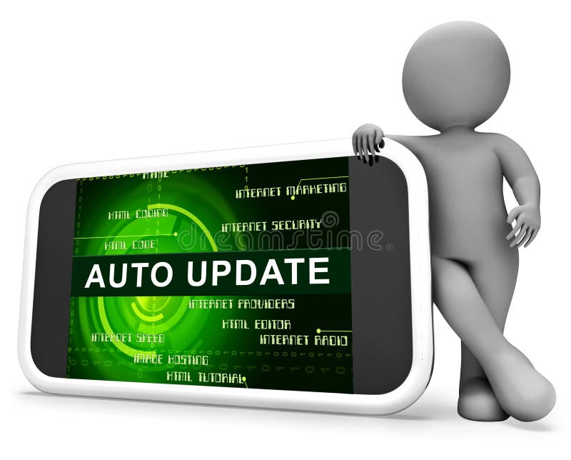 Automatic Update or Upgrade Process 3d Rendering Stock Illustration ...