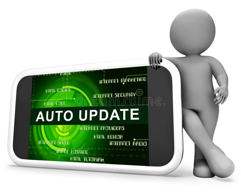 Automatic Update or Upgrade Process 3d Rendering Stock Illustration ...