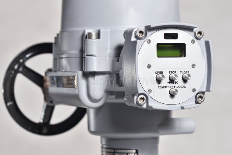 Valve Control Air in Wastewater Treatment Stock Image - Image of ...