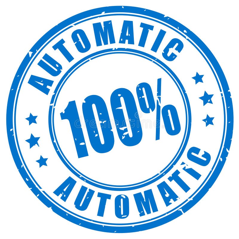 Automatic Vector Rubber Stamp Stock Vector - Illustration of automation ...
