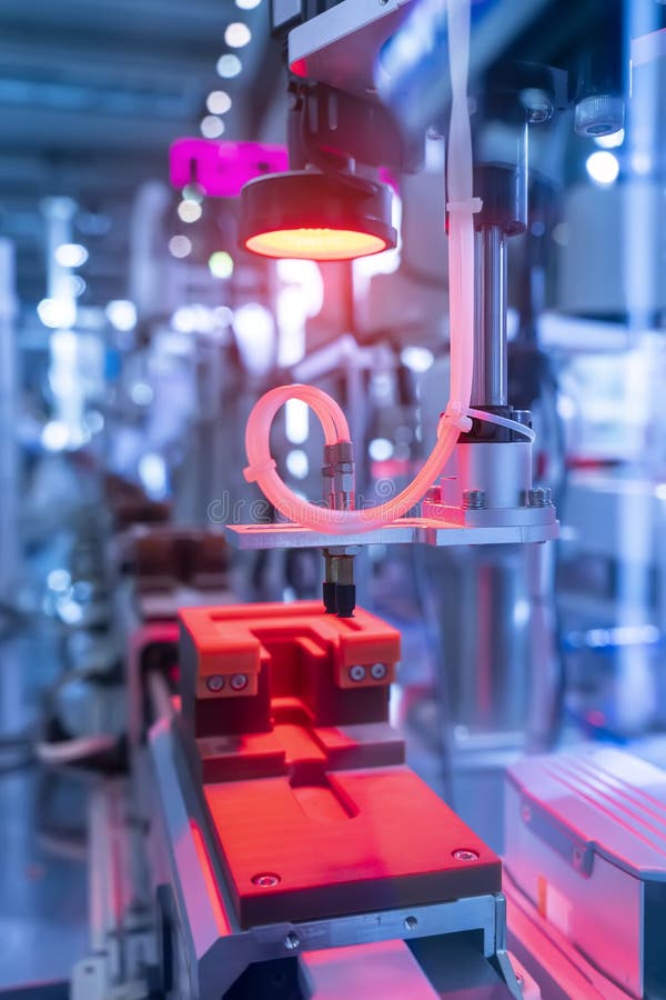 Automatic Vision Sensor Camera System Stock Image - Image of automated ...