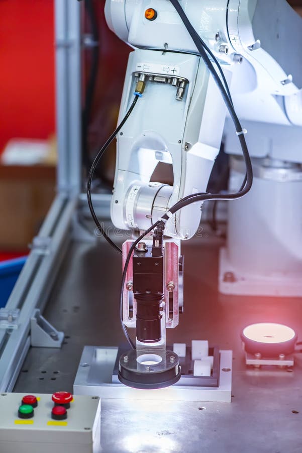 Automatic Vision Sensor Camera System Stock Photo - Image of factory ...