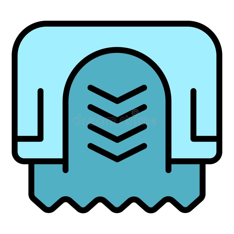 Automatic Warm Dryer Icon Vector Flat Stock Illustration - Illustration ...
