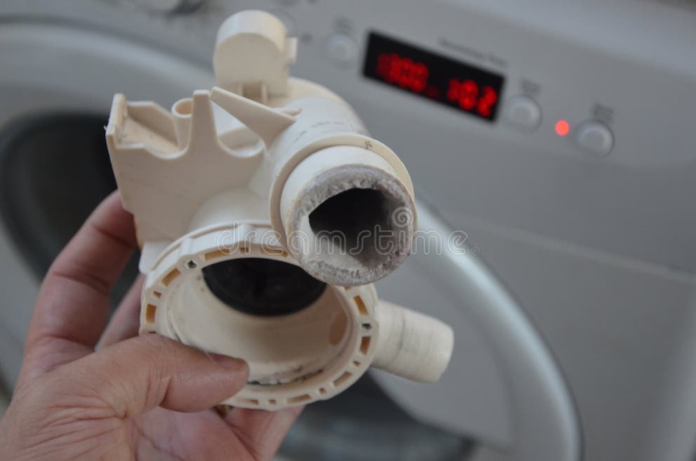 Automatic Washing Machine Limescale Problems Stock Image - Image of ...