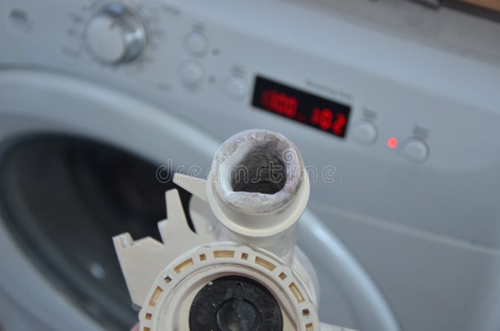 Automatic Washing Machine Limescale Problems Stock Image - Image of ...