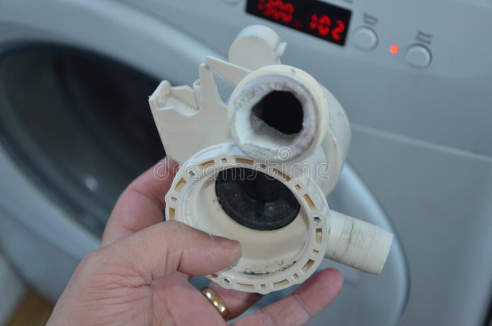 Automatic Washing Machine Limescale Problems Stock Image - Image of ...