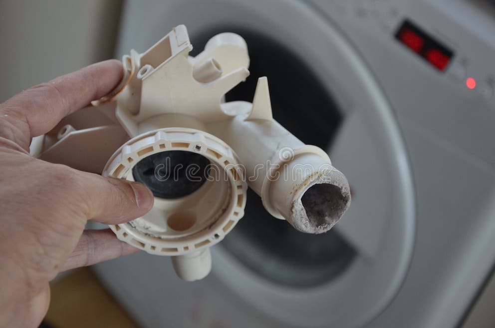 Automatic Washing Machine Limescale Problems Stock Image - Image of ...