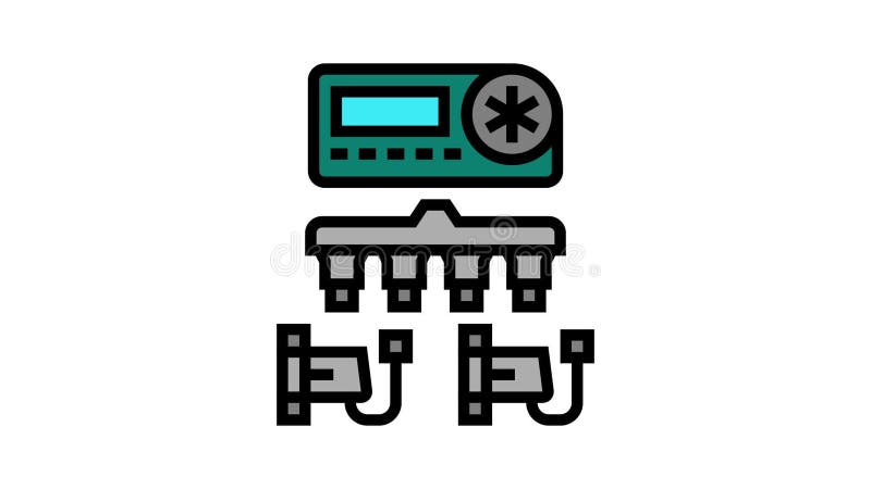 Watering System Tool Detail Glyph Icon Animation Stock Video - Video of ...