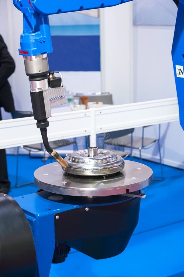 Automatic Welding CNC Machine Stock Image - Image of modern, metal ...