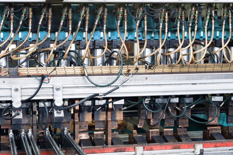 Automatic Welding Machine for Welding Metal Wire Stock Image - Image of ...