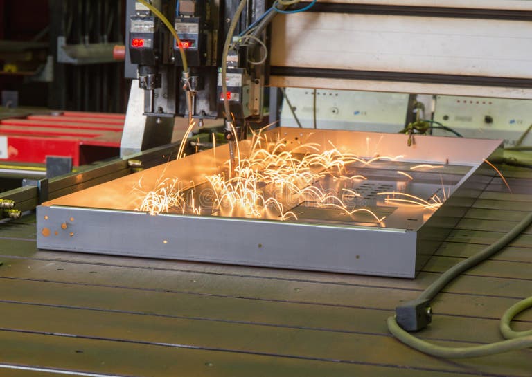 Automatic welding stock image. Image of industrial, chip - 48861647